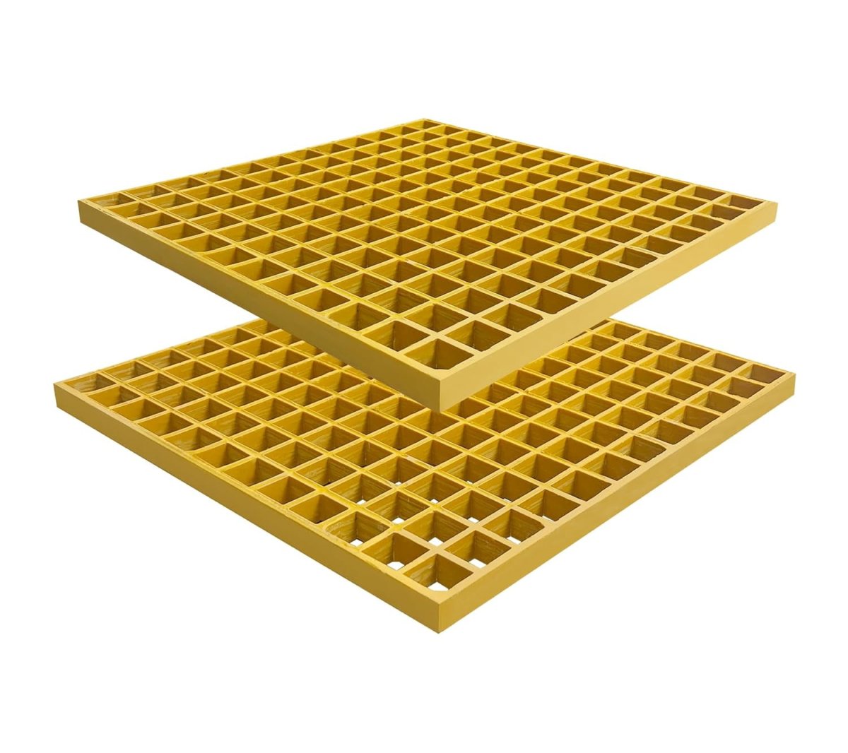 38mm GRP Grating Panel Yellow | Fibreglass Mini Mesh for Walkways ...