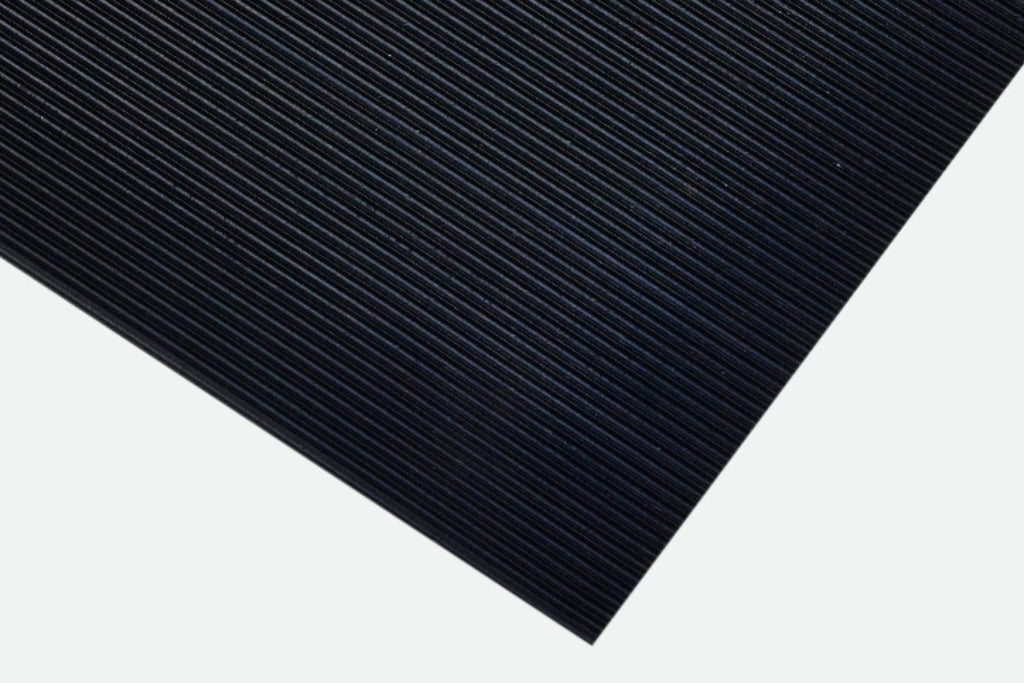 Rubber Rib Matting 3mm or 6mm Thick in 10 Metre Rolls - Slips Away